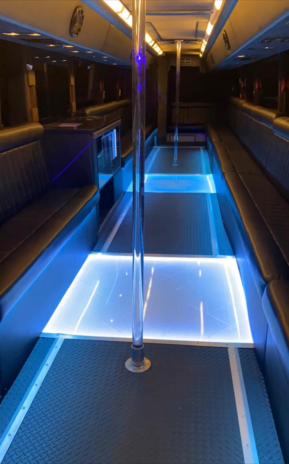 50 Pax Party Bus Rental | Blackcar-MIA