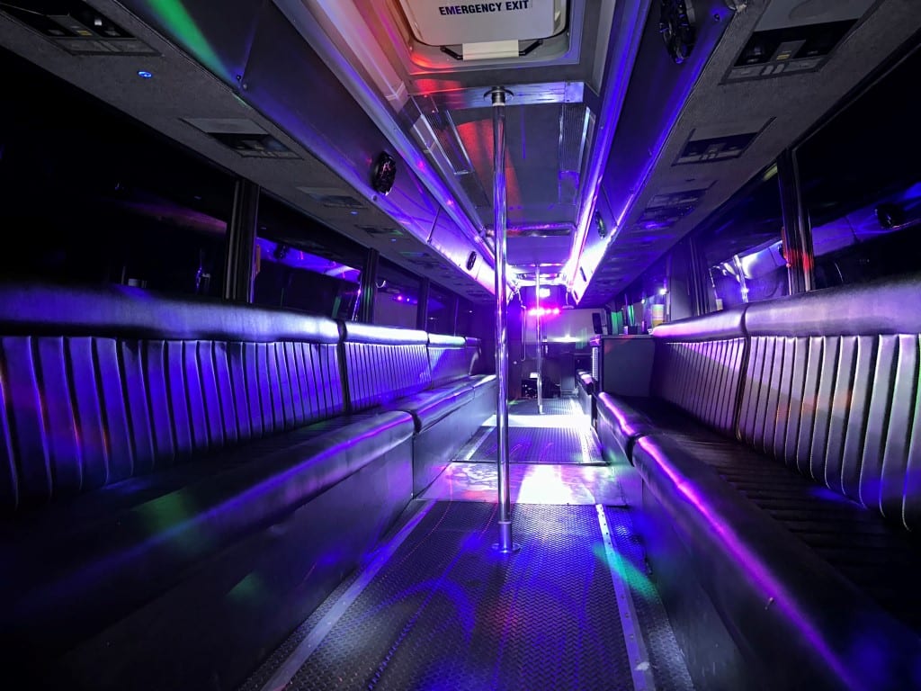 50 Pax Party Bus Rental | Black Car Miami