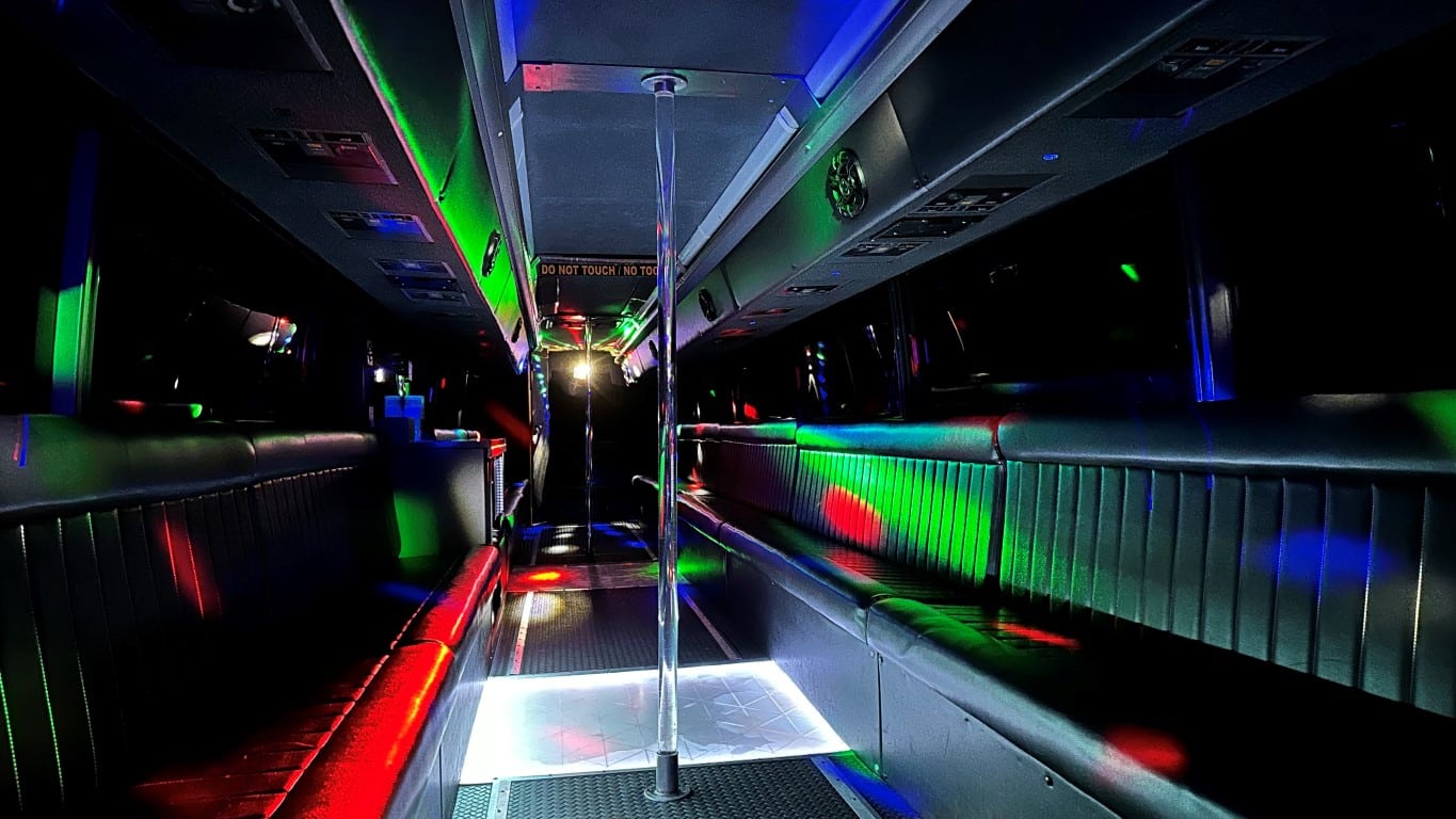50 Pax Party Bus Rental | BLACKCAR-MIA