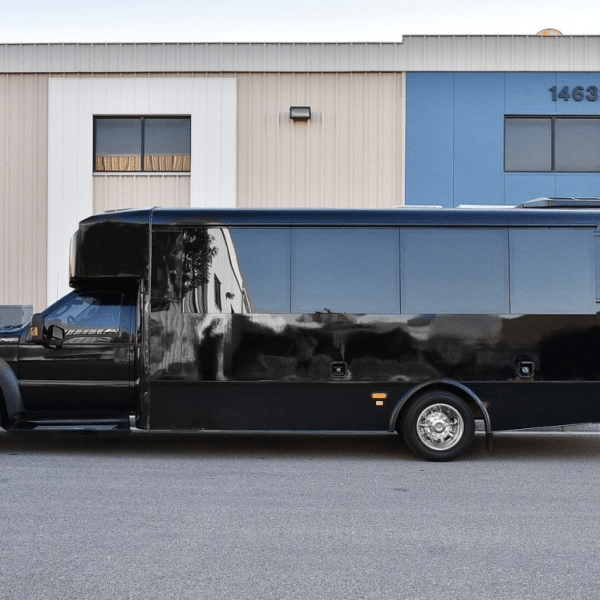 29 Pax Black Party Bus Rental | Black Car Miami