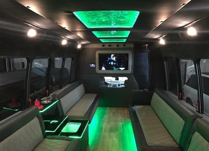 29 Pax Black Party Bus Rental | Black Car Miami